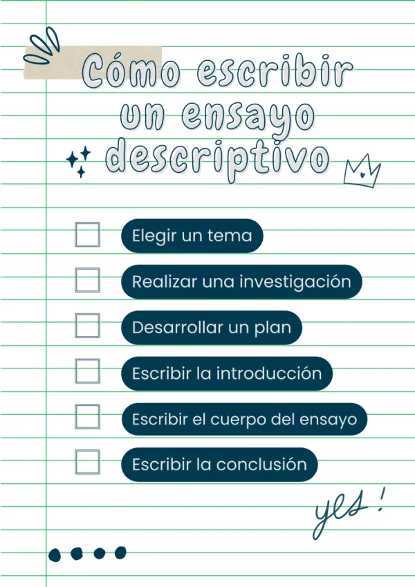 Ensayo descriptivo: definición, características y ejemplos ☑️