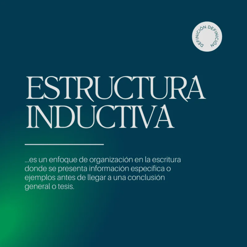 Estructura inductiva, deductiva y encuadrada | Ejemplos ☑️